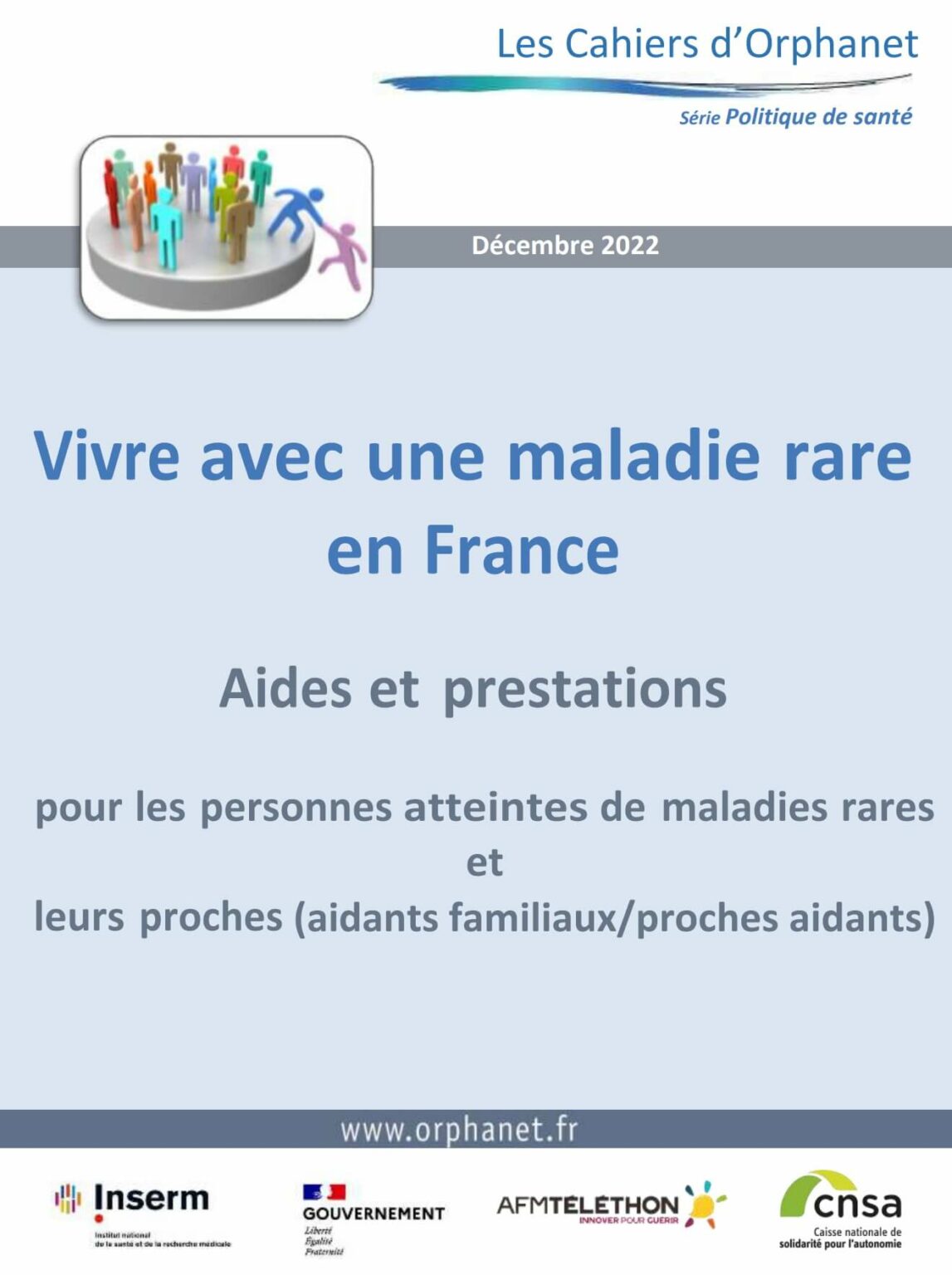 Cahier Orphanet "Vivre avec une maladie rare", édition 2022